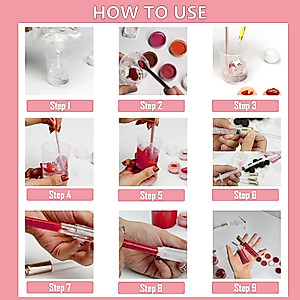 GOGOPARTY DIY Lip Gloss Base Making Kit, Creations Fun Makeup Gift Set for Women Girls to Create Moisturizing and Shiny Lip Gloss