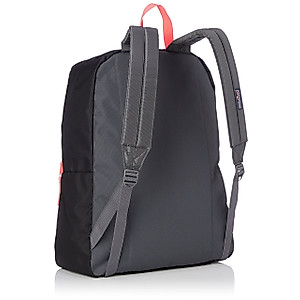 JanSport Exposed Backpack - Black/Fluorescent Red