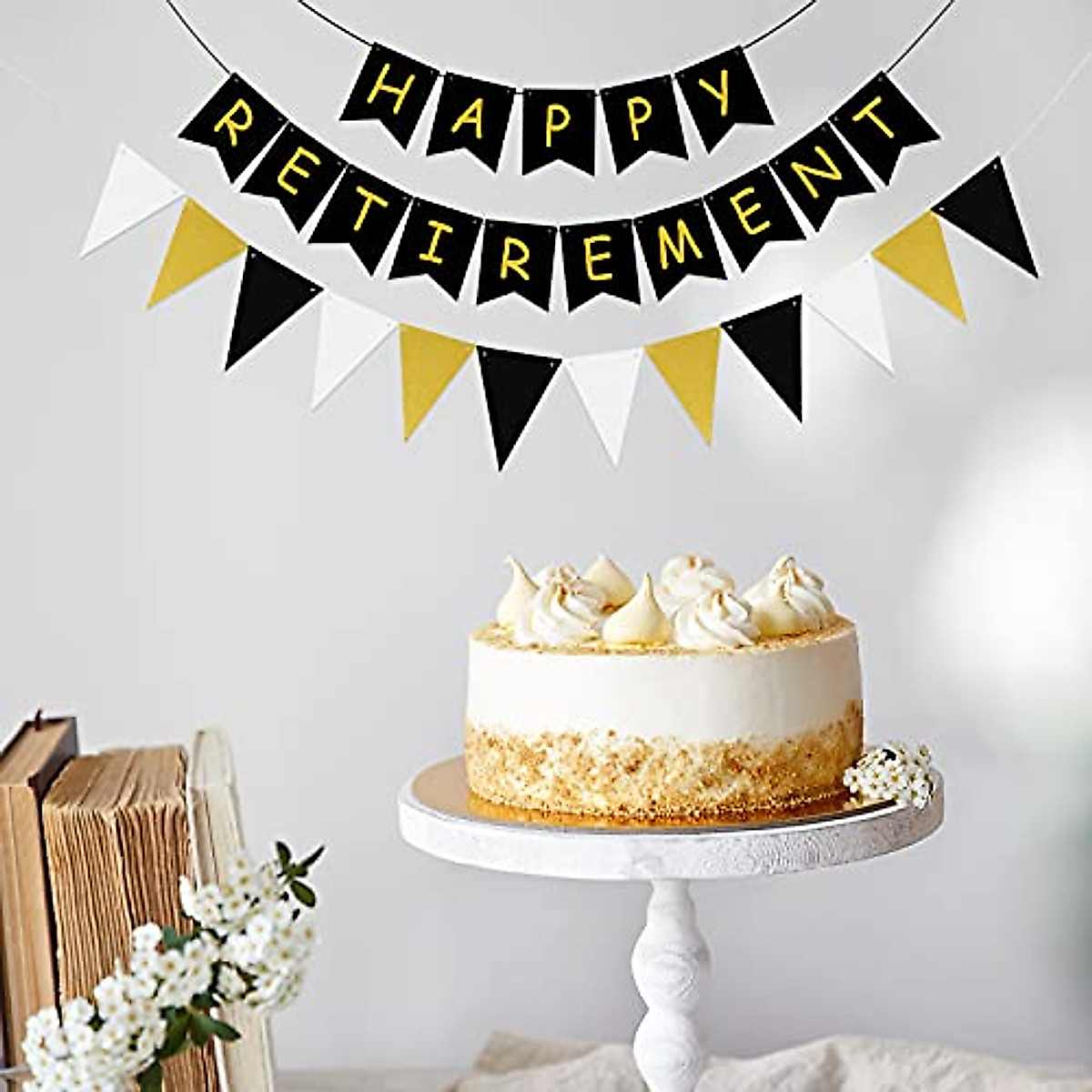 BIEUFBJI Happy Retirement Banner Retirement Theme Party Decorations Kit Retirement Party Decorations for Men Women