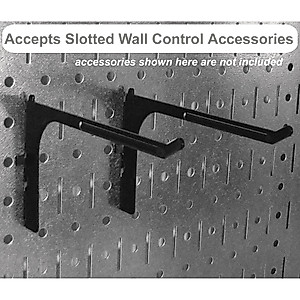 Wall Control Industrial Metal Pegboard - Galvanized Metal, Three 16in. x 32in. Panels, Model Number 35-P-3248GV