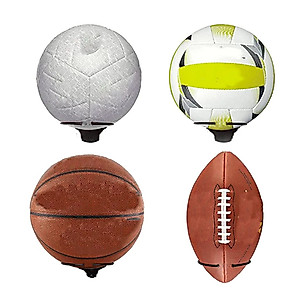 zoele Football Rack Holder Wall Mount, Wall Mount Basketball Holder, Ball Wall Rack Holder Display Storage Rack (1 Pcs)