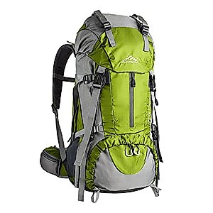 DADAYIYO 50L Hiking Backpack Lightweight Water Resistant,Mountain Climbing Camping Outdoor Sport Daypack(Green)