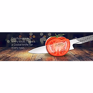 Global GS-6-4 inch, 10cm Straight Knife 4" Paring, Stainless Steel