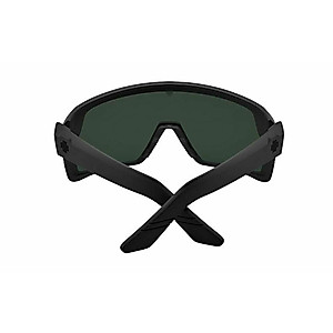 SPY Monolith Sunglasses Matte Black with Happy Gray Green Polar Black Spectra Mirror Lens