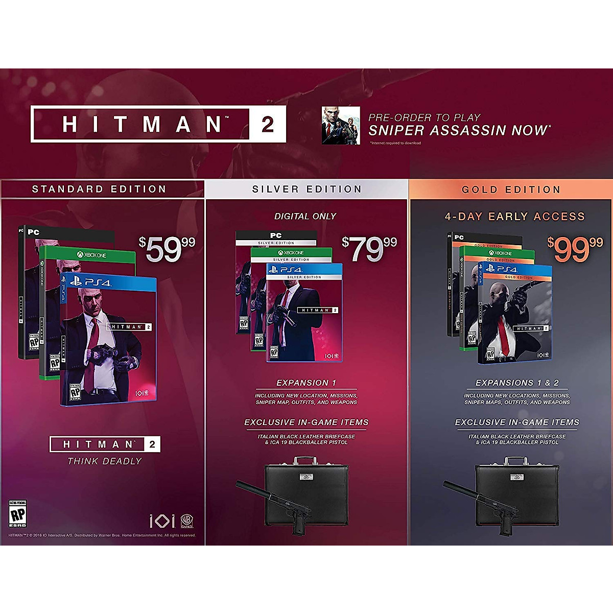 Hitman 2 Gold Edition (Xbox One)