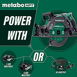 Metabo HPT 36V Cordless 7-1/4" Rear Handle Circular Saw, 500 Cuts Per Charge, Lightweight at 8.2 Lbs