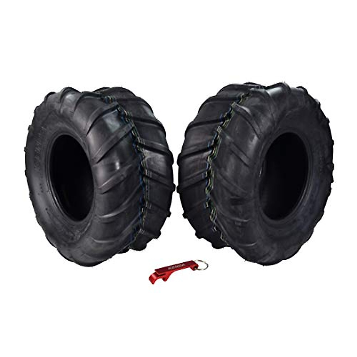Kenda 22x11-10 4 Ply Lawn and Garden Rear Mower Tires for Grasshopper Mowers with Bottle Opener Key Chain (22x11-10 2 Pack)