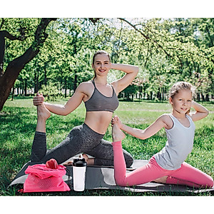 Frienda Mesh Drawstring Backpack Bag Multifunction Mesh Bag for Swimming, Gym, Clothes (Fluorescent Pink)