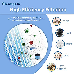 MK01 MK06 Replacement Filter Compatible with AROEVE MK01/MK06 DH-JH01 and ToLife TZ-K1 Air Purifier 4-in-1 True Hepa Replacement Filter Standard Version, 4 Pack, Blue