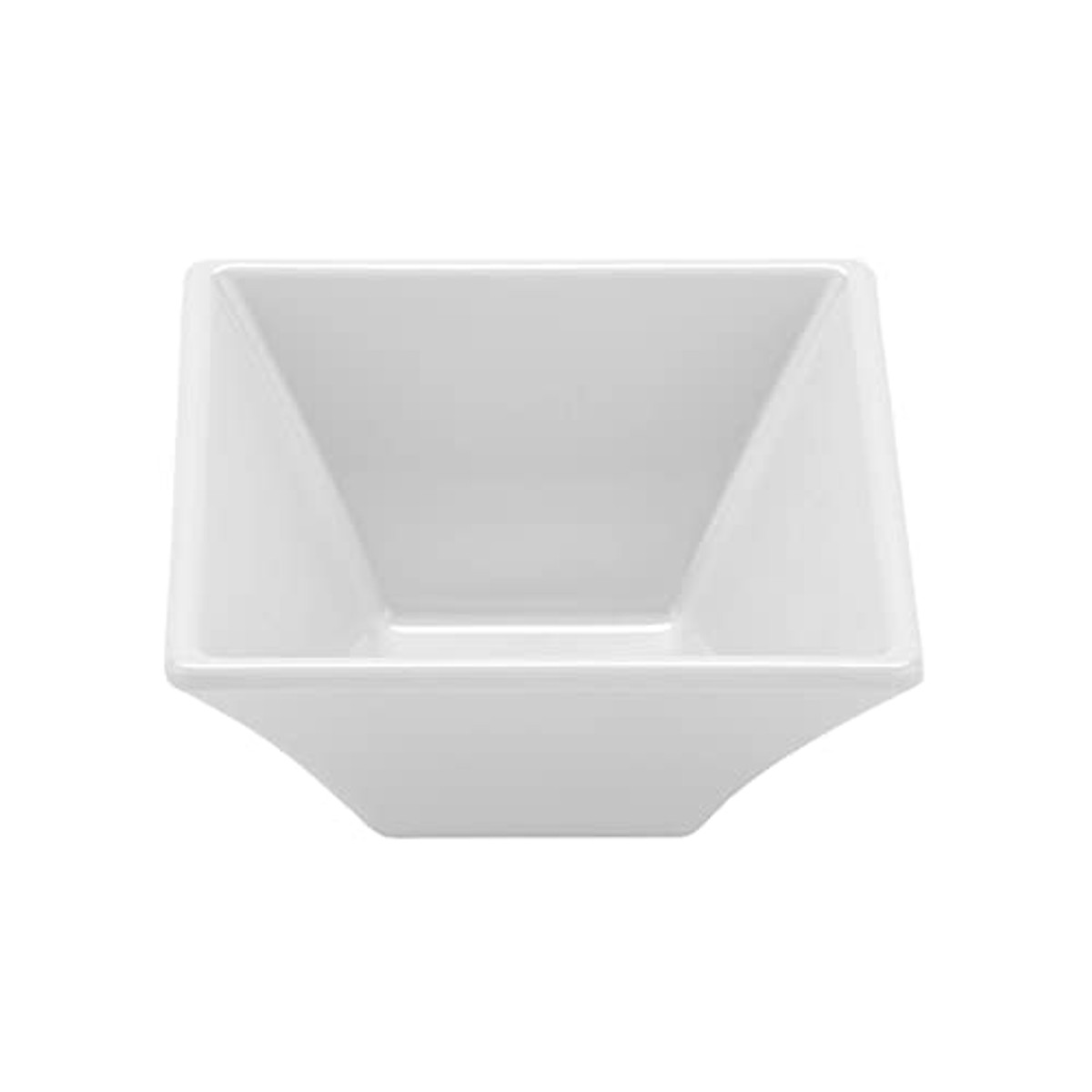 G.E.T. ML-278-W 8 oz. White Square Bowl, Break Resistant, Siciliano (Qty,1)