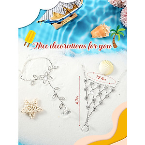 Fumete 12 Pcs Beach Barefoot Sandals Foot Jewelry Anklet Beach Wedding Foot Jewelry Toe Ring Anklet Bracelet Anklet Chain for Women (Classic Style)