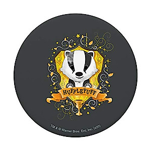 Harry Potter Watercolor Hufflepuff Crest PopSockets Swappable PopGrip