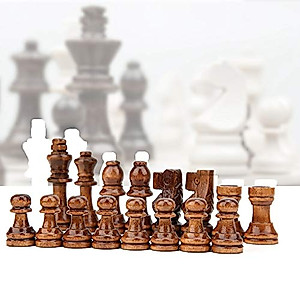 Child Chess Set, Mini Wooden Consul Chess Pieces Chess Pieces Casual Toy for Children