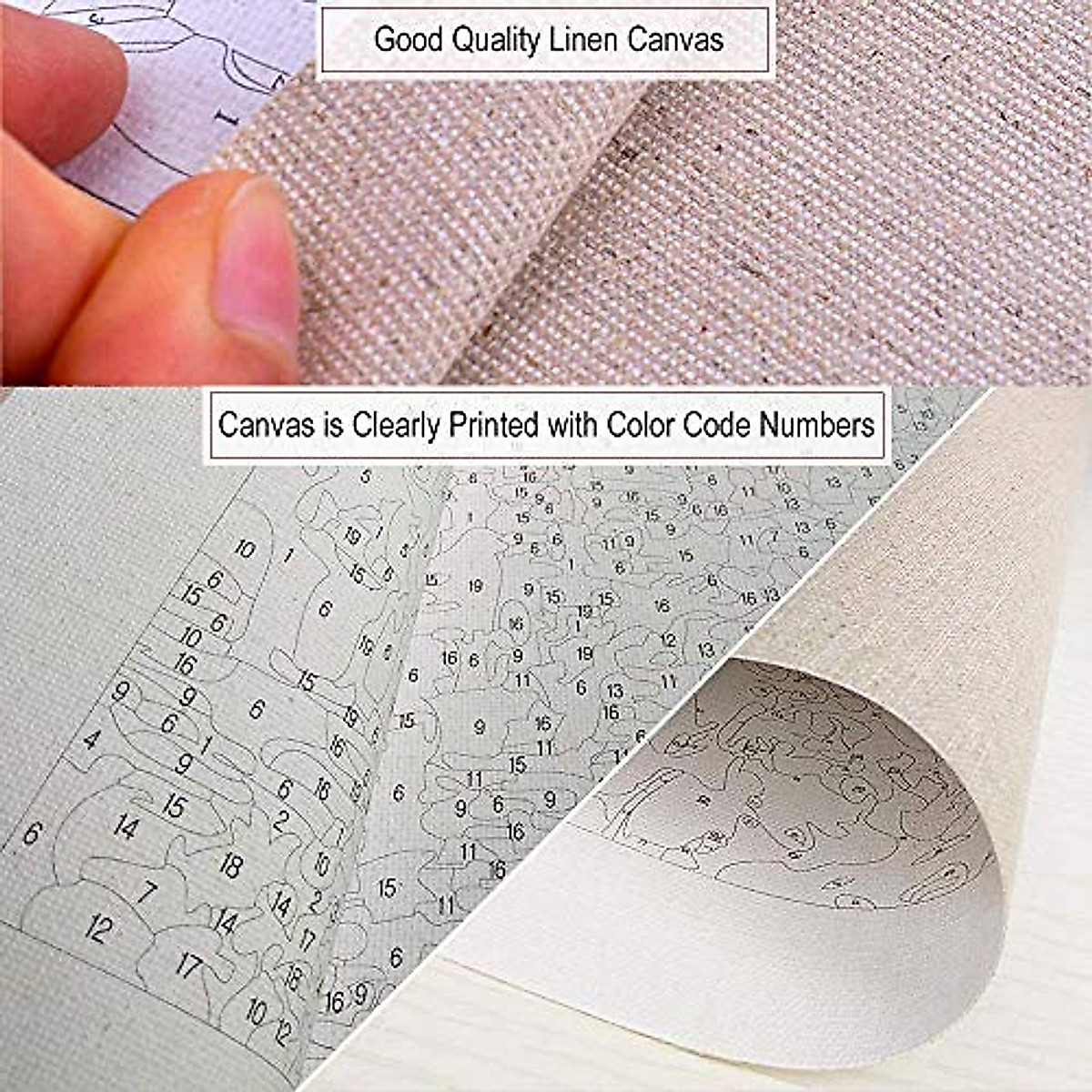 FILASLFT Landscape, Japanese Paint by Numbers for Adults Beginner, Lake, Home Wall Decor16x20 Inch