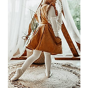 MERSARIPHY Toddler Baby Girl Dress Baby Girl Suspender Dress Straps Skirt Overall Dresses Winter Fall Clothes (Brown E, 12-18 Months)