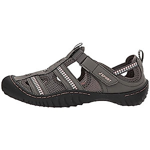 JSport by Jambu Women's, Regatta Slip-On Gray Pink 11 M