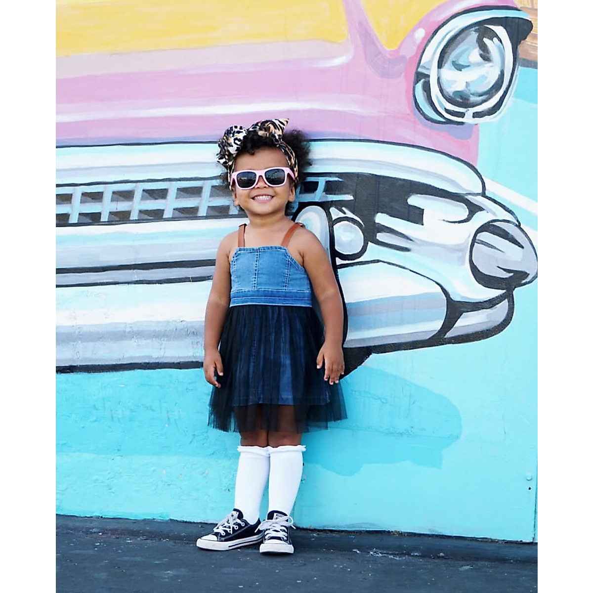 Jefferies Socks Girls' Little Ruffle Knee High, White, Small