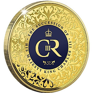 2022 DE Modern Commemorative PowerCoin Accession Of King Charles Iii Gilded Base Metal Medal 2022 Proof