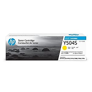 HP Samsung Electronics SU502A CLT-Y504S Toner for CLP-415NW, CLX-4195FW, SL-C1810W, SL-C1860FW, Yellow
