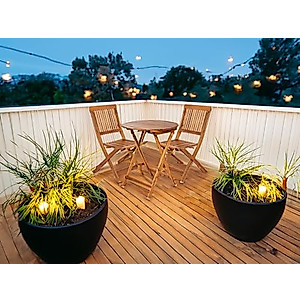 BTEXPERT BC5177 Backyard Balcony Deck Furniture 3 Piece Round Coffee Folding Table 2 Chairs Patio Wood Bistro Set, Acacia Brown