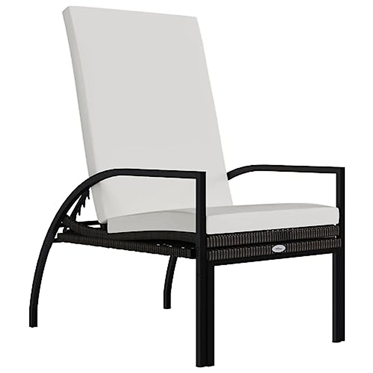 DYRJDJWIDHW Sun Lounger Hammock Chair,Lounge Chair,Patio Lounge Chairs,Christopher Knight Outdoor Furniture,Outdoor Chaise Lounge,Outdoor Lounge Chairs Set of 2,with Footrest PE Rattan Brown