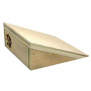 Wide Kicker/Bank Fingerboard Ramp - Handmade in USA - 5.5" Long, 2.25" Tall - Teak Tuning