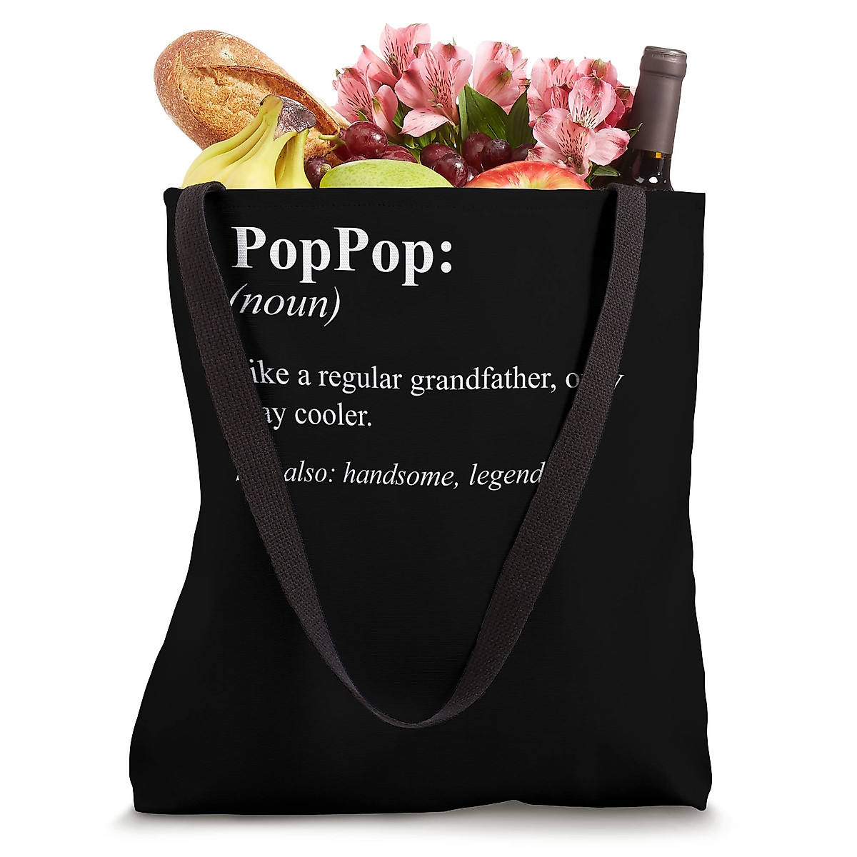 Funny Grandfather Definition Design - PopPop Tote Bag
