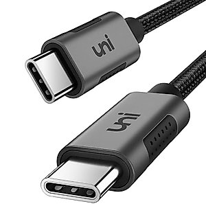 uni 100W USB C to USB C Cable 15ft, USBC to USBC Cable PD Fast Charging Cable, USB C Charger Cable (5A 20V) Compatible with Samsung Galaxy S24, iPhone15/Pro/Plus/ProMax, MacBook Air/Pro, iPad Pro