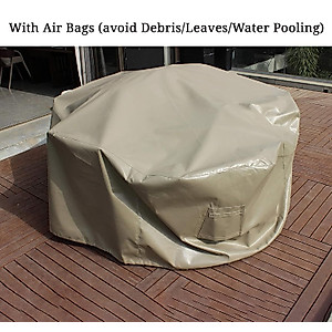 Covers & All Patio Furniture Cover Air Bags, Prevents Water & Snow Pooling, 12 Oz Waterproof, UV & Weather Resistant, Ideal for Patio Backyard Lawn Garden Furniture Outdoor Use (24" x 24" Inches)