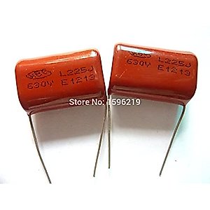 20pcs CBB 225 630V 225J CL21 2.2uF 2200nF P26 Metallized Polypropylene Film Capacitor