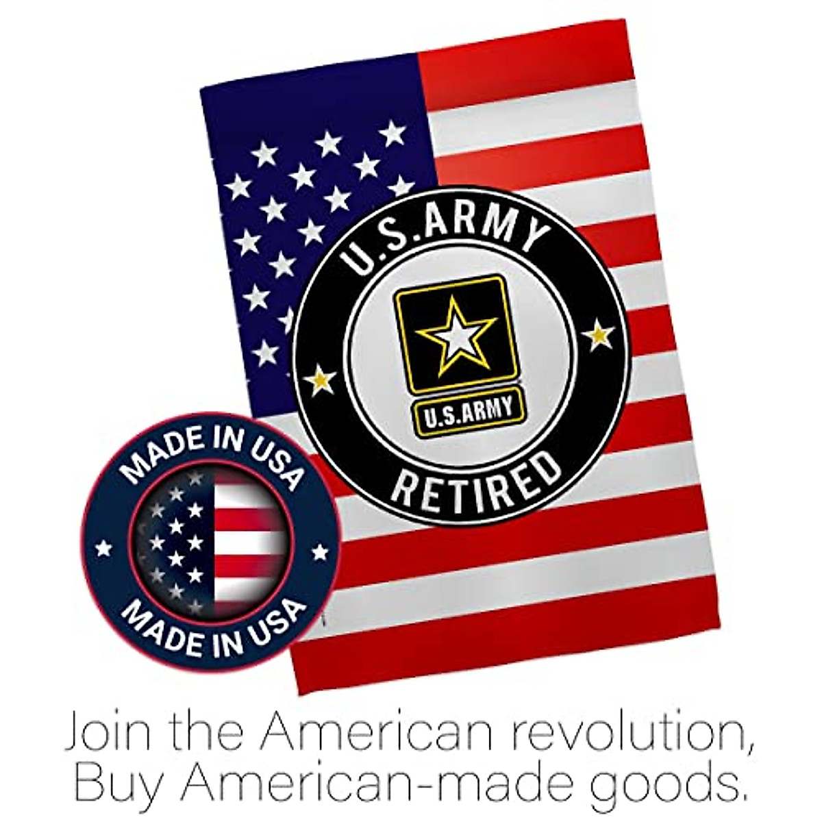 US MILITARY United State Army Garden Flag Armed Forces Rangers American Military Veteran Retire House Decoration Banner Small Yard Gift Double-Sided, Made in USA