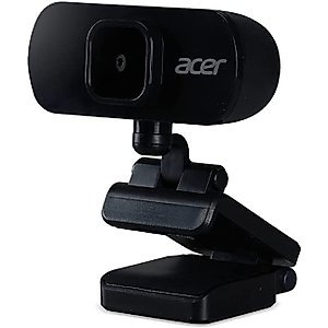 Acer Full HD USB Streaming 2MP Webcam | 1080P HD | 360° Rotation | Digital Microphone | Plug & Play for Desktop or Laptop PC | Stream for Zoom, Skype, Facetime, YouTube | Conference Calls & MS Teams
