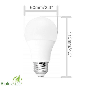 Bioluz LED 40/60/100W Replacement 3-Way A19 LED Light Bulb 3000K Soft White Color (4-Pack)