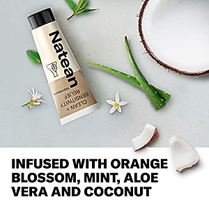 Natean Clean + Sensitivity Relief Toothpaste for Sensitive Teeth and Cavity Prevention - 4.7 Oz Tube, Citrus Orange Spearmint