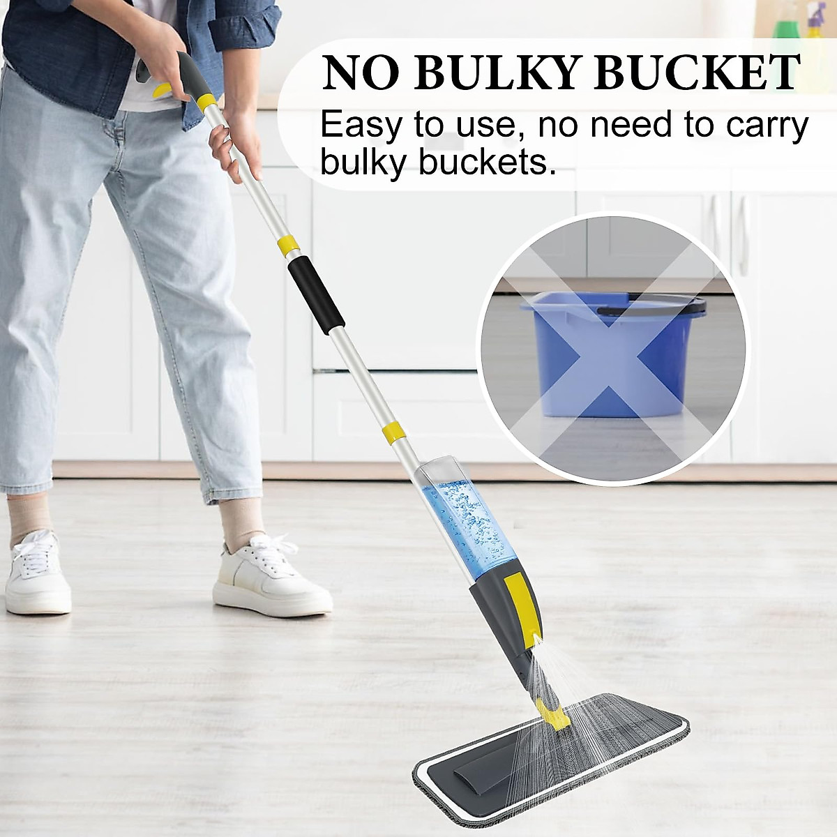 NileHome 400 ML Replacement Bottle for Spray Mop Microfiber Spray Mop Refillable Bottle for Floor Cleaning, Suitable for All Spray Mops