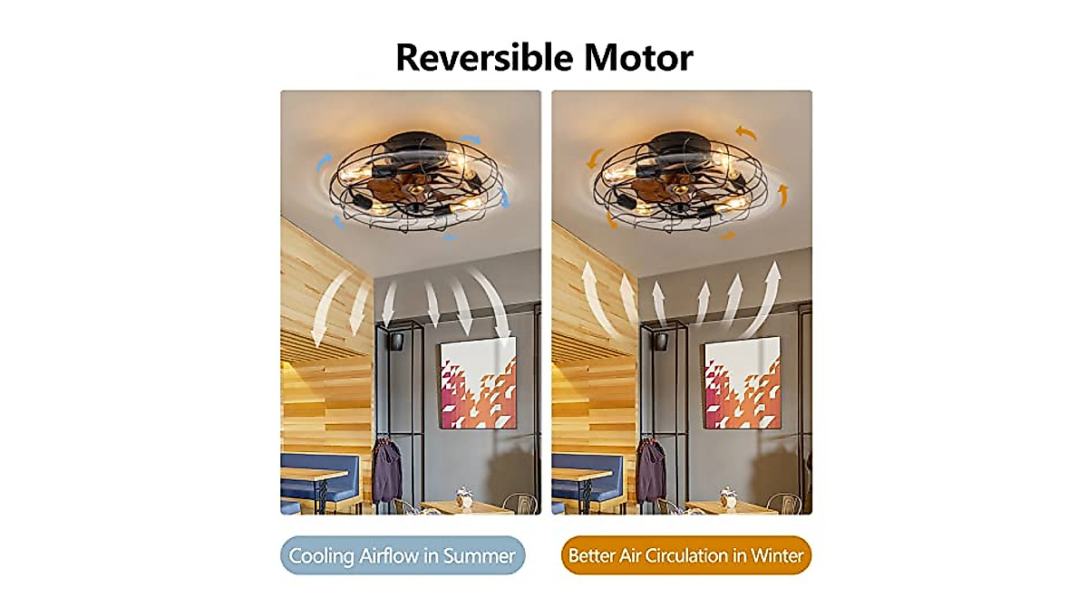 Shop DIDER 21" Low Profile Ceiling Fan with Remote