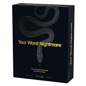 Your Worst Nightmare by Pressman - The Card Game That Makes You Face Your Fears, Black