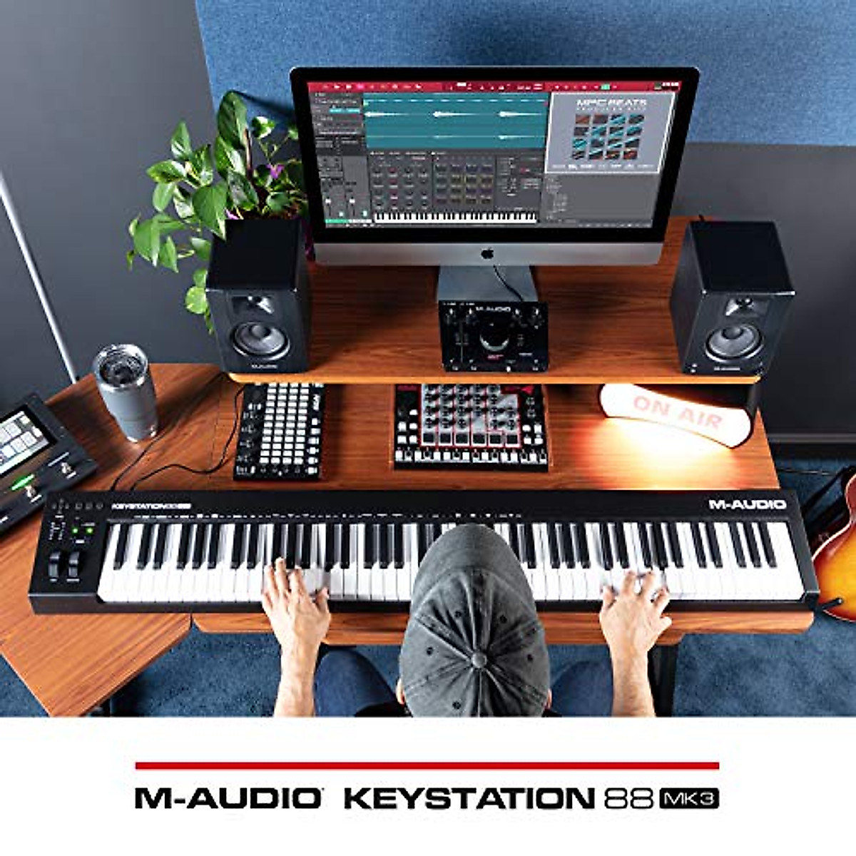 M-Audio Keystation 88 MK3 – 88 Key Semi Weighted MIDI Keyboard Controller for Complete Command of Virtual Synthesizers and DAW parameters