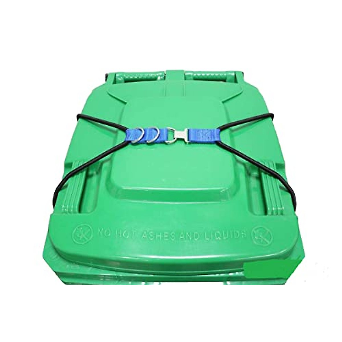 Koolist Trash Can Lid Lock, Suitable for 45 Gallon trash cans ( BIN NOT INCLUDED ). The Heavy Duty Locking System Will Secure Your Garbage Bins against Unwanted entry by Scavenging Animals