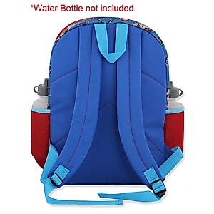 Marvel Kawaii Boys 16" Backpack 5 piece School Set (One Size, Blue)