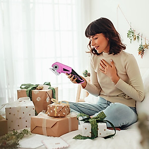 VLOXO Cordless Electric Scissors, Rechargeable Fabric Scissors with Safety Lock, 4.0V Rotary Cutter Multi-Cutting Tools, Cardboard Powerful Fabric Cutter for Carpet Leather Felt with Storage Box