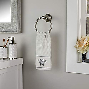 SKL Home Farmhouse Bee Hand Towel Set, White