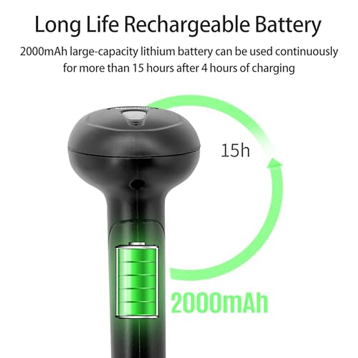 USB Wired Connection Barcode Scanner Digital Printed Bar Code Reader for Supermarket Checkout, Mobile Payment (USB & 2.4G & BT Connect)