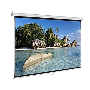 FZZDP Manual Pull Down Projector Screen 60 72 84 100 Inch 4:3 Widescreen Retractable Auto-Locking Portable Projection Screen ( Size : 100 inch )