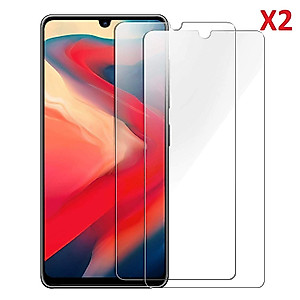 HFICY Girly Faux Fur Phone Case with 2 Pack Glass Screen Protector Films,Cute Silk Bow Soft Fluffy Furry Shockproof Protective Phone Cover for Women (Purple,for Oppo Reno 6 PRO 5G)