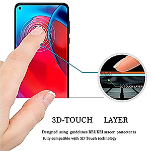 beukei (4 Pack) Screen Protector Compatible for Motorola Moto G Stylus 5G/ Moto G Stylus (2021) Screen Protector Tempered Glass (6.8" Display, 2021),Touch Sensitive,Case Friendly, 9H Hardness