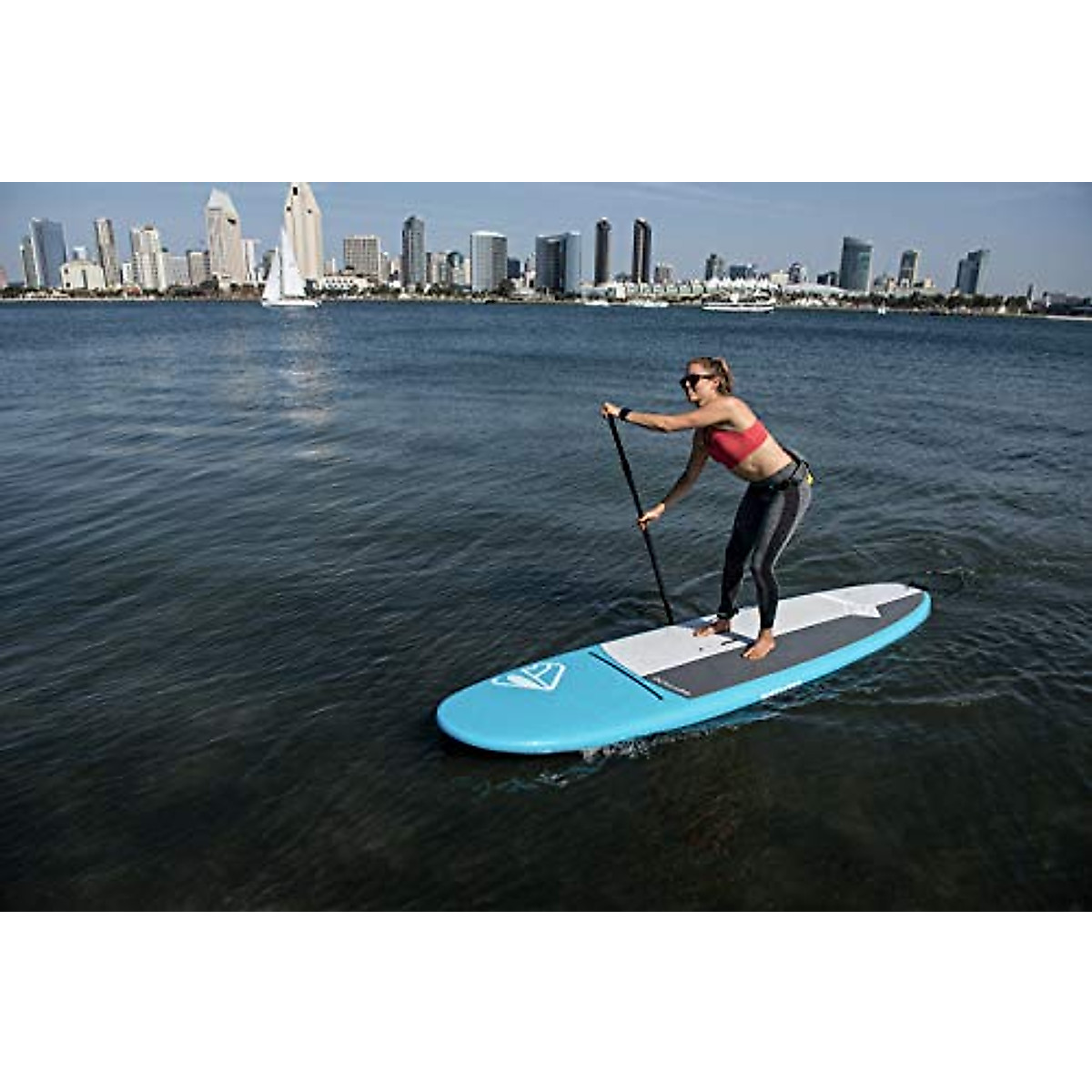 Boardworks Riptide All-Water Stand-Up Paddleboard (SUP) – 10’6", Blue/White/Grey