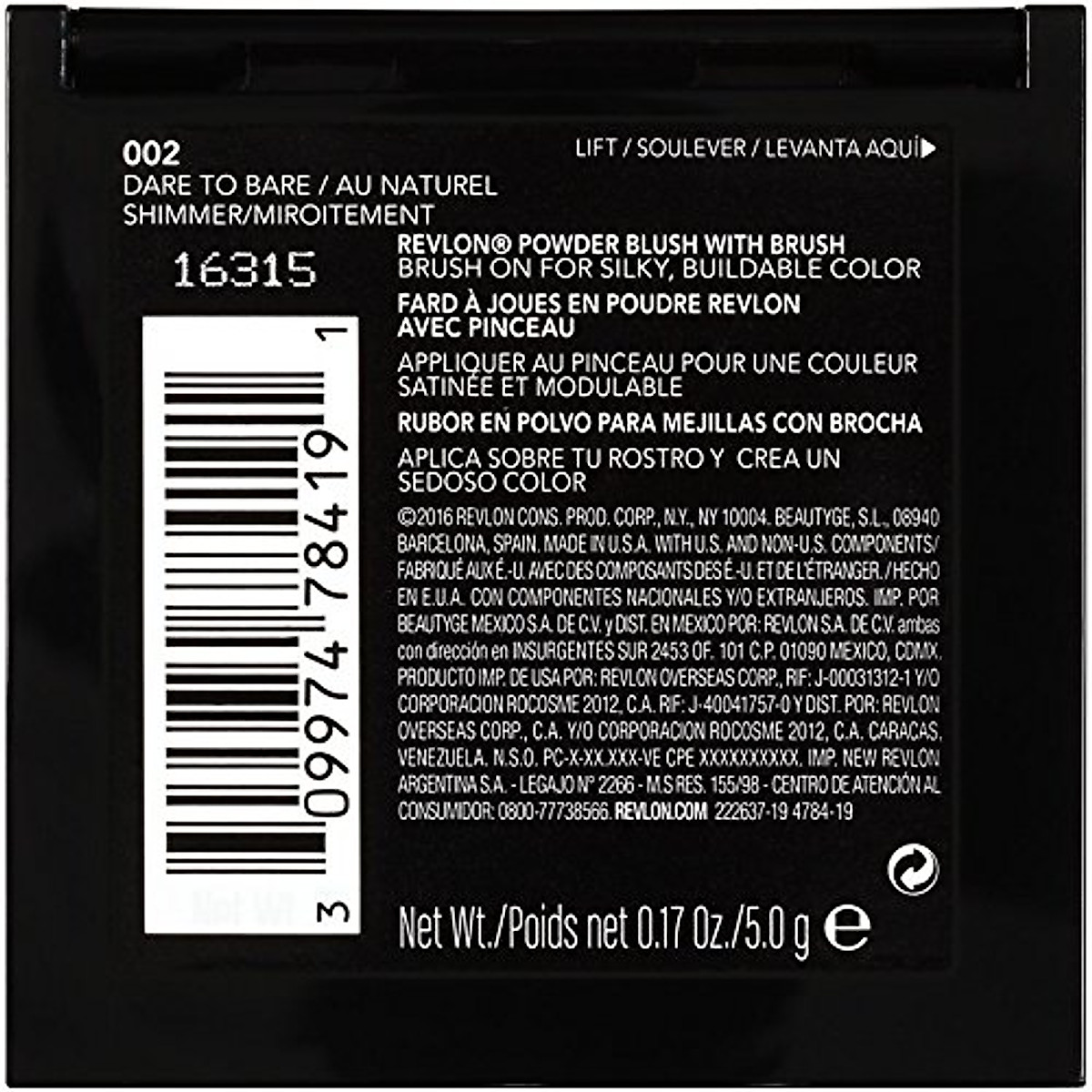 Revlon Powder Blush, Dare To Bare