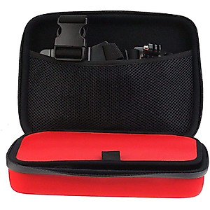 Navitech Red Heavy Duty Robust Action Camera Hard Case - Compatible with The Dragon Touch Vision 3 PRO