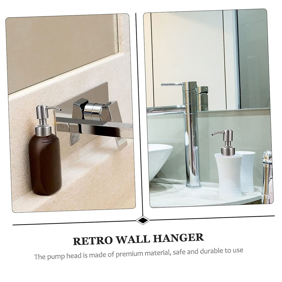 Housoutil 4 Pcs Sprinkler Foaming Hand Soap Dispenser Soap Dispenser Kitchen Foaming Soap Dispenser Soap Dispenser Pump Replacement Stainless Steel Emulsification Pump Travel Nozzle